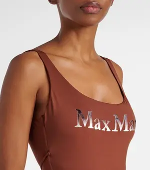 Max Mara Carisma Belted Swimsuit - Brown