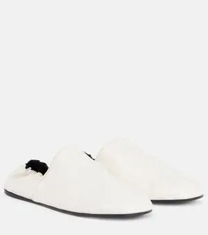Khaite Leather Slip-on Shoes - White