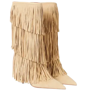 Paris Texas Jessie 75 Fringed Suede Boots