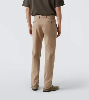 Zegna Cotton-blend Slim Pants