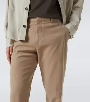 Zegna Cotton-blend Slim Pants