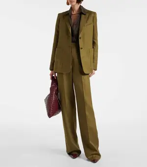 Max Mara Guglia Linen Blazer - Brown