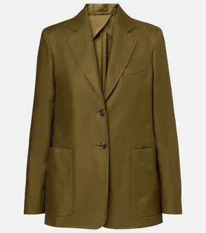 Max Mara Max Mara Guglia Linen Blazer Brown