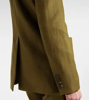 Max Mara Guglia Linen Blazer - Brown