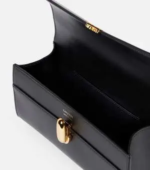 Savette Symmetry Pochette Leather Tote - Black
