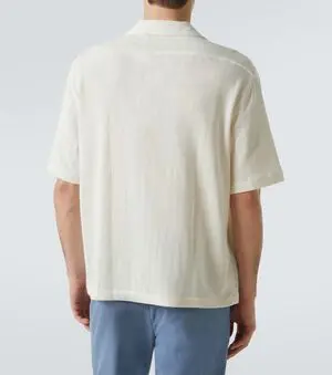 LARDINI Striped Bowling Shirt