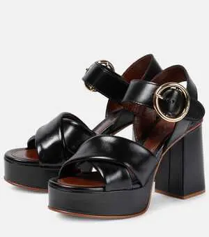 See By Chloé Lyna Satin Platform Sandals