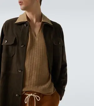 Frescobol Carioca Ravi Suede Overshirt