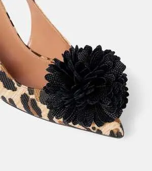 AQUAZZURA Couturier 65 Raffia Slingback Pumps