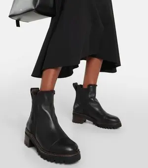 See By Chloé Mallory Leather Chelsea Boots