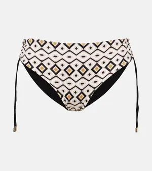 Max Mara Santina Geometrica Bikini Bottom - Brown