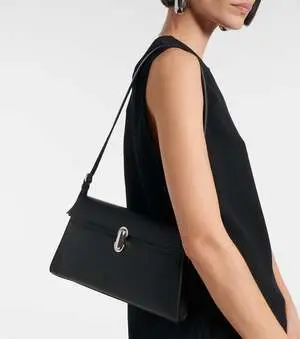 Savette Symmetry 26 Leather Shoulder Bag - Black