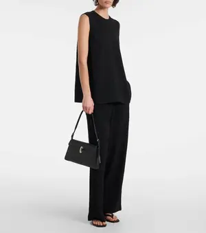 Savette Symmetry 26 Leather Shoulder Bag - Black