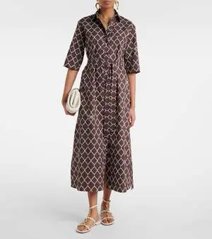 Max Mara Daniel Printed Cotton Shirt Dress