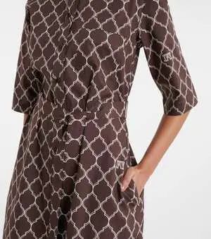 Max Mara Daniel Printed Cotton Shirt Dress