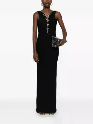 Givenchy Lace-up Embellished Gown
