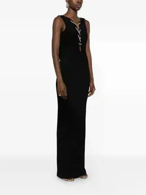 Givenchy Lace-up Embellished Gown