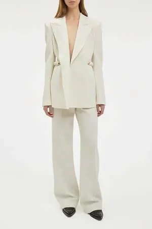Gabriela Hearst Epona Chain Blazer In Recycled Virgin Wool