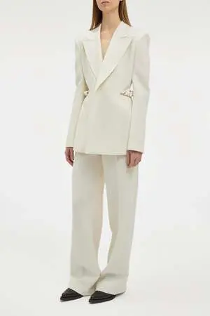 Gabriela Hearst Epona Chain Blazer In Recycled Virgin Wool