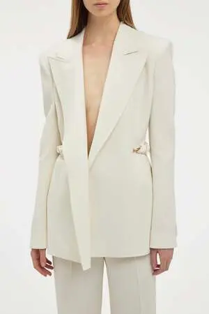 Gabriela Hearst Epona Chain Blazer In Recycled Virgin Wool