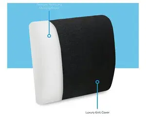 BODIPEDIC Lumbar Back Support Memory Foam Acces Sory Pillow