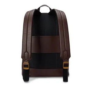Polo Ralph Lauren Pebbled Leather Backpack - Dark Brown