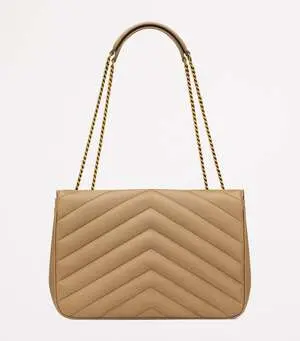 Saint Laurent Large Loulou Shoulder Bag - Brown
