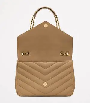 Saint Laurent Large Loulou Shoulder Bag - Brown