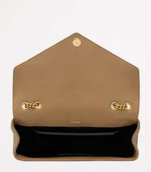 Saint Laurent Large Loulou Shoulder Bag - Brown