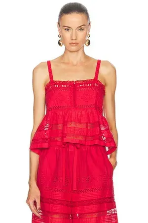Isabel Marant Étoile Denys Top With Lace Detail