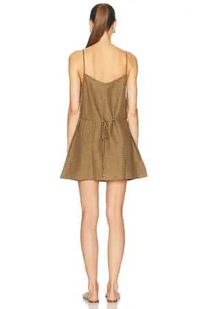 DEIJI STUDIOS Tie Front Linen Dress
