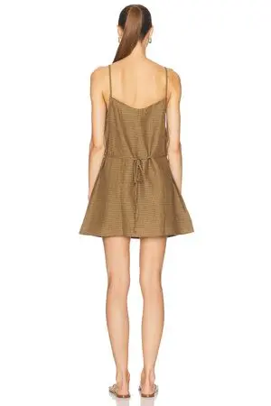 DEIJI STUDIOS Tie Front Mini Dress