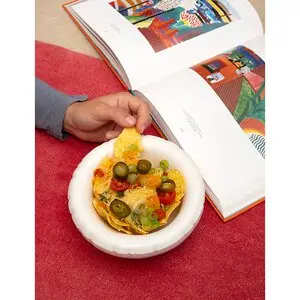 HOME STUDYO Lisa Ceramic Bowl 18cm - Bone White Gloss