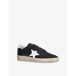 GOLDEN GOOSE Ball Star Suede Low-top Sneakers - Navy