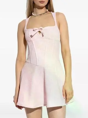 MISBHV Bow-embellishment Mini Dress
