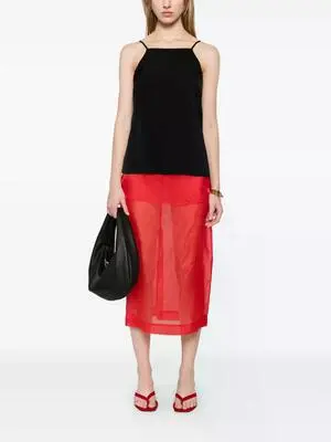 TWINSET Square-neck Tank Top - Black