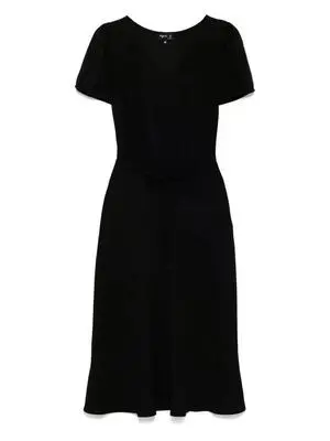 AGNÈS B. Crepe Pommier Midi Dress