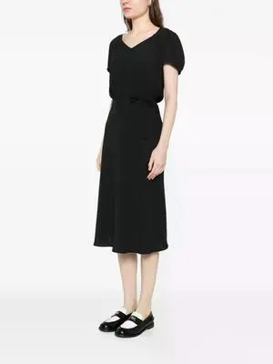 AGNÈS B. Crepe Pommier Midi Dress