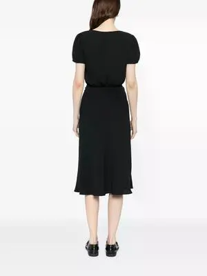 AGNÈS B. Crepe Pommier Midi Dress