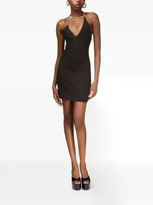 AREA Crystal-embellished Minidress