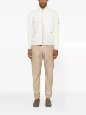 Eleventy Gabardine Bomber Jacket - Neutrals