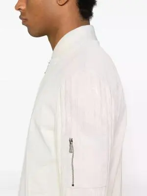 Eleventy Gabardine Bomber Jacket - Neutrals
