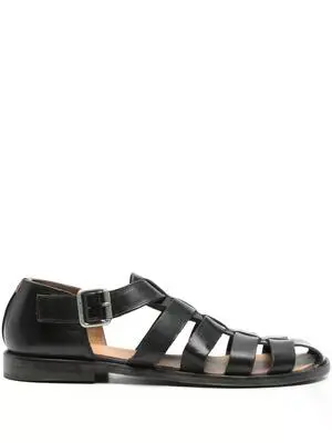 Moma Leather Sandals - Nero
