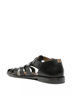 Moma Leather Sandals - Nero