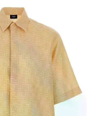 Fendi Ff-jacquard Shirt - Neutrals
