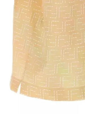 Fendi Ff-jacquard Shirt - Neutrals