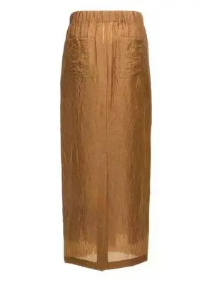 Max Mara Aeroso Midi Skirt - Brown