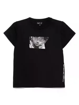 AGNES B. Brando Screen-printed T-shirt - Black