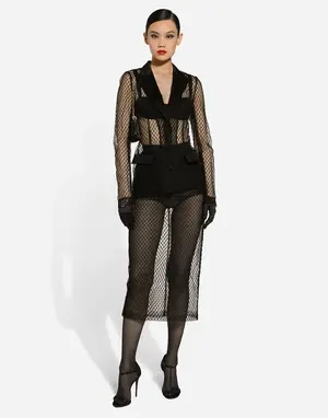 Dolce & Gabbana Mesh Tuxedo Jacket
