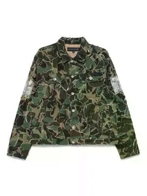 WHO DECIDES WAR Camo Trucker Jacket